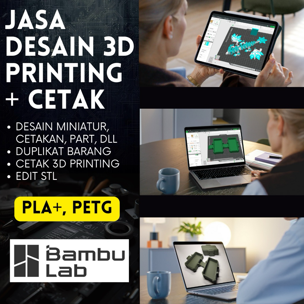 Jual Jasa Desain 3d Printing Custom & Cetak PLA+, PETG | Presisi, STL ...