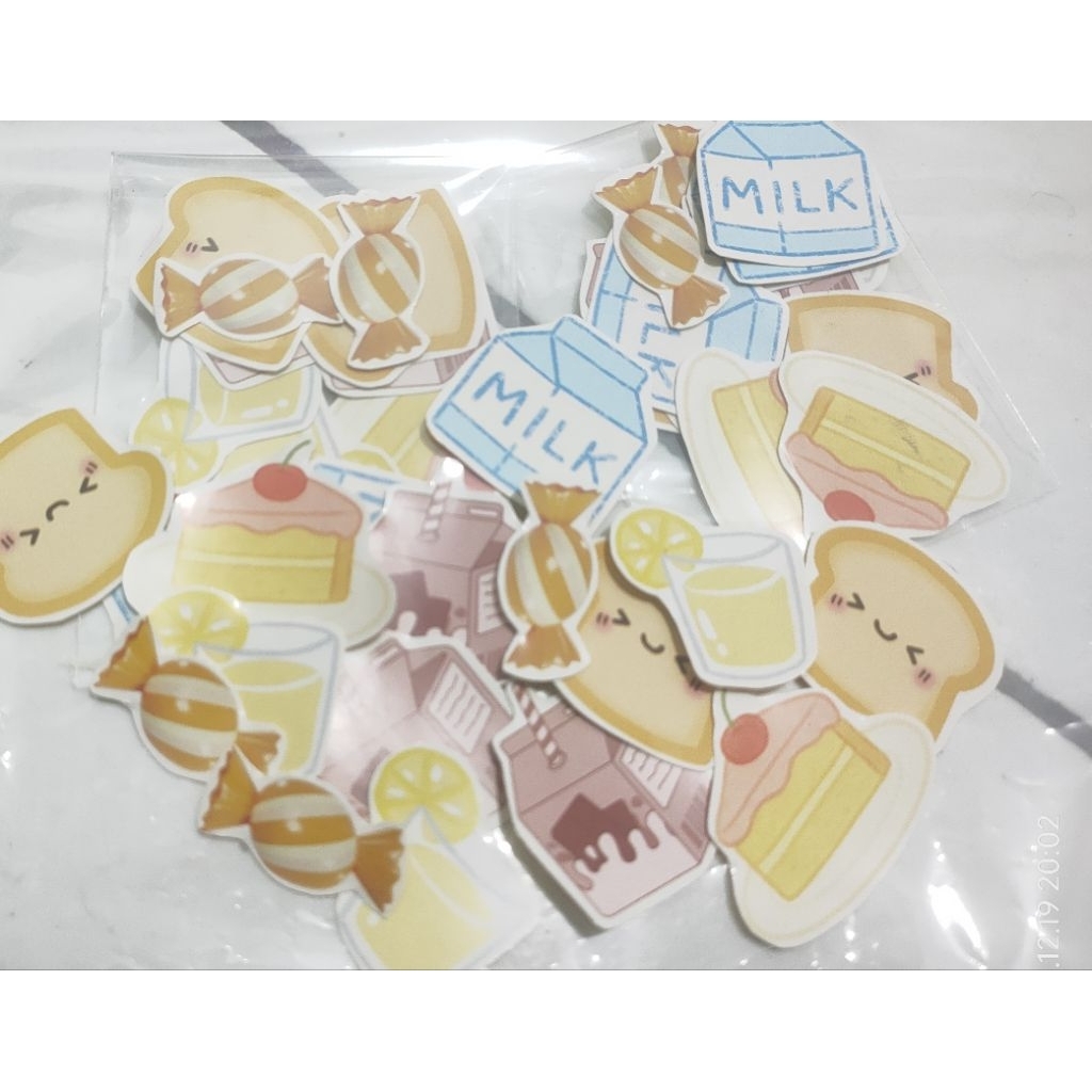 Jual Sticker 120pcs, tema makanan lucu dan unik | Shopee Indonesia