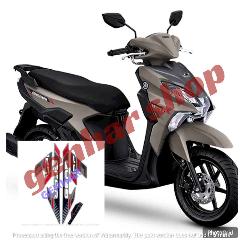 Jual STIKER STRIPING MOTOR LIS BODY YAMAHA GEAR 2025 SAND STANDAR FULL ...