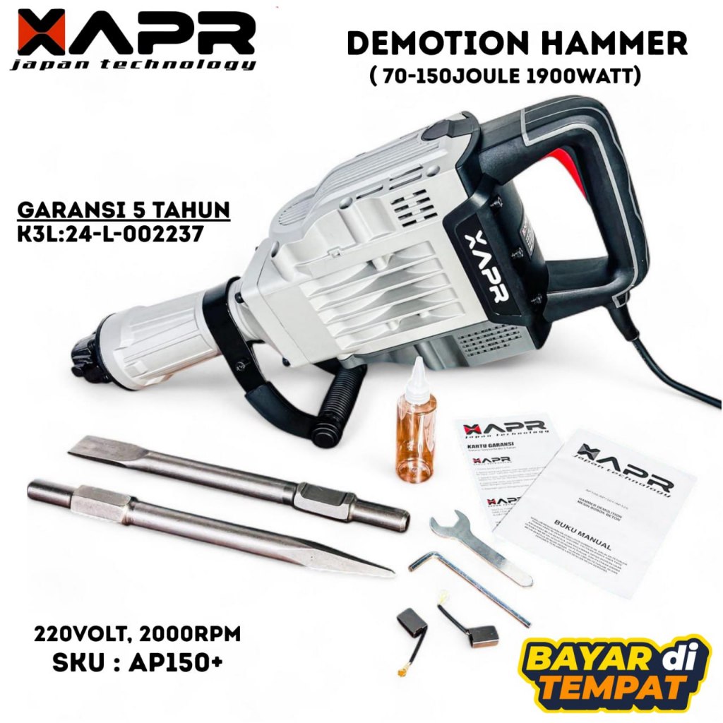 Jual XAPR JAPAN AP150+ Hammer drill AVT Bobok Aspal Beton Cor Jack ...