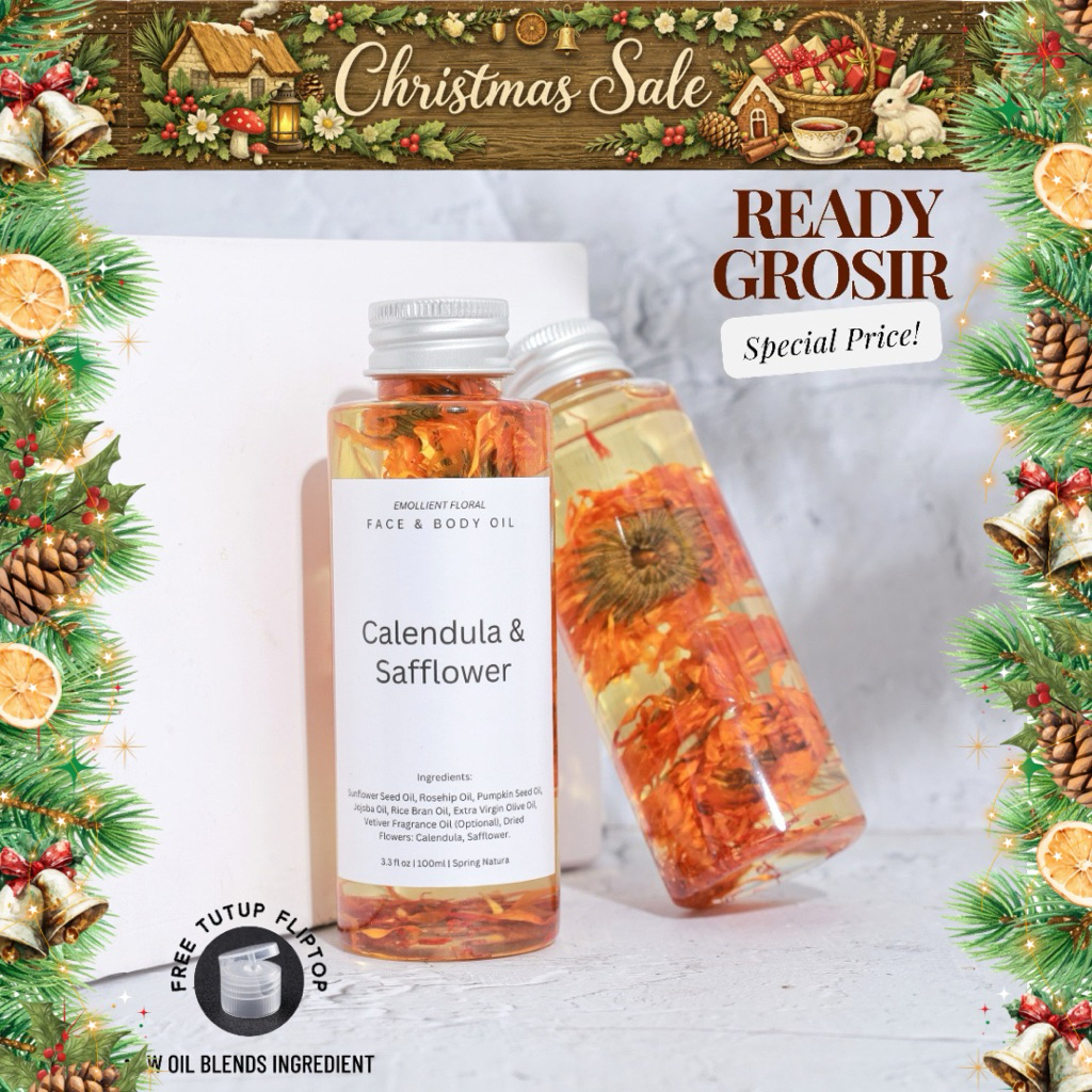 Jual [Exp: Des 2027] 100ml Calendula & Safflower Oil / Body Oil / Face ...
