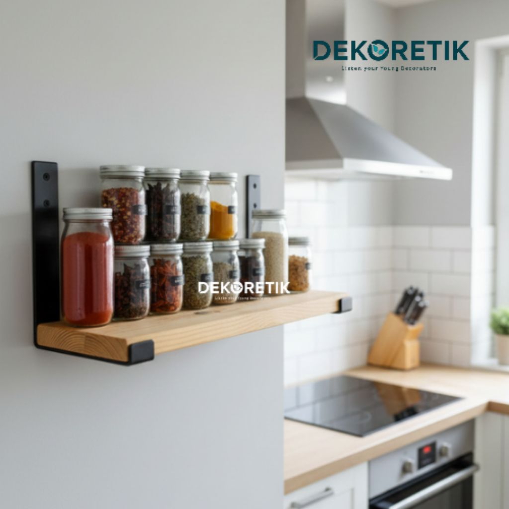 Jual Rak Dapur Kayu Ambalan Kayu Minimalis Serbaguna Papan Dinding ...