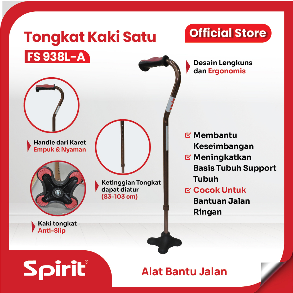 Jual Spirit Tongkat Jalan Kaki Satu FS 938L-A | Shopee Indonesia