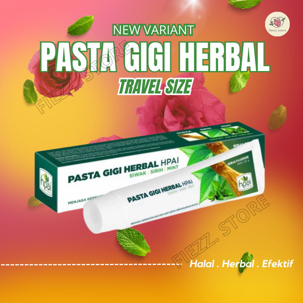 Jual Pasta Gigi Herbal HPAI 25 Gr | Pasta Gigi Siwak HNI Travel Size ...