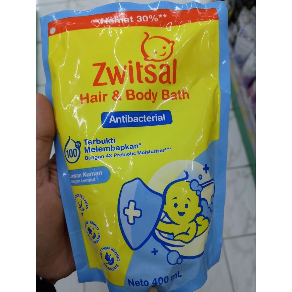 Jual ZWITSAL HAIR & BIDY BABY BATH 400ML | Shopee Indonesia