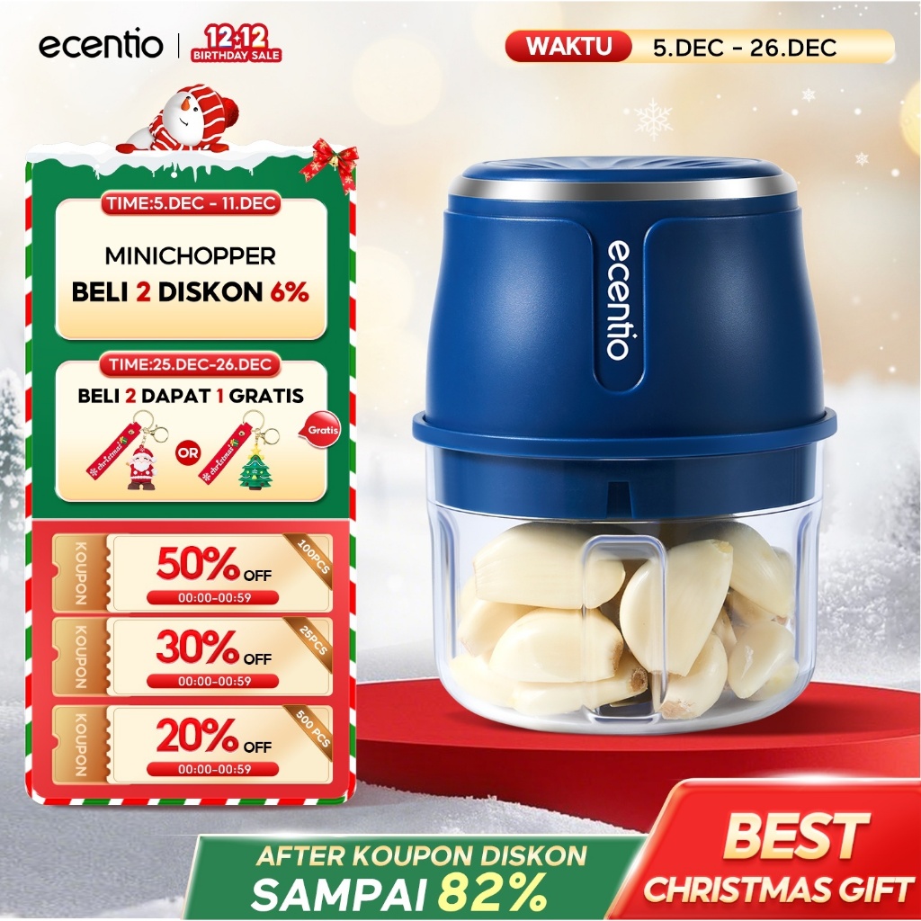 Jual ecentio Mini Chopper Bawang Food Grade Penggiling Daging ...