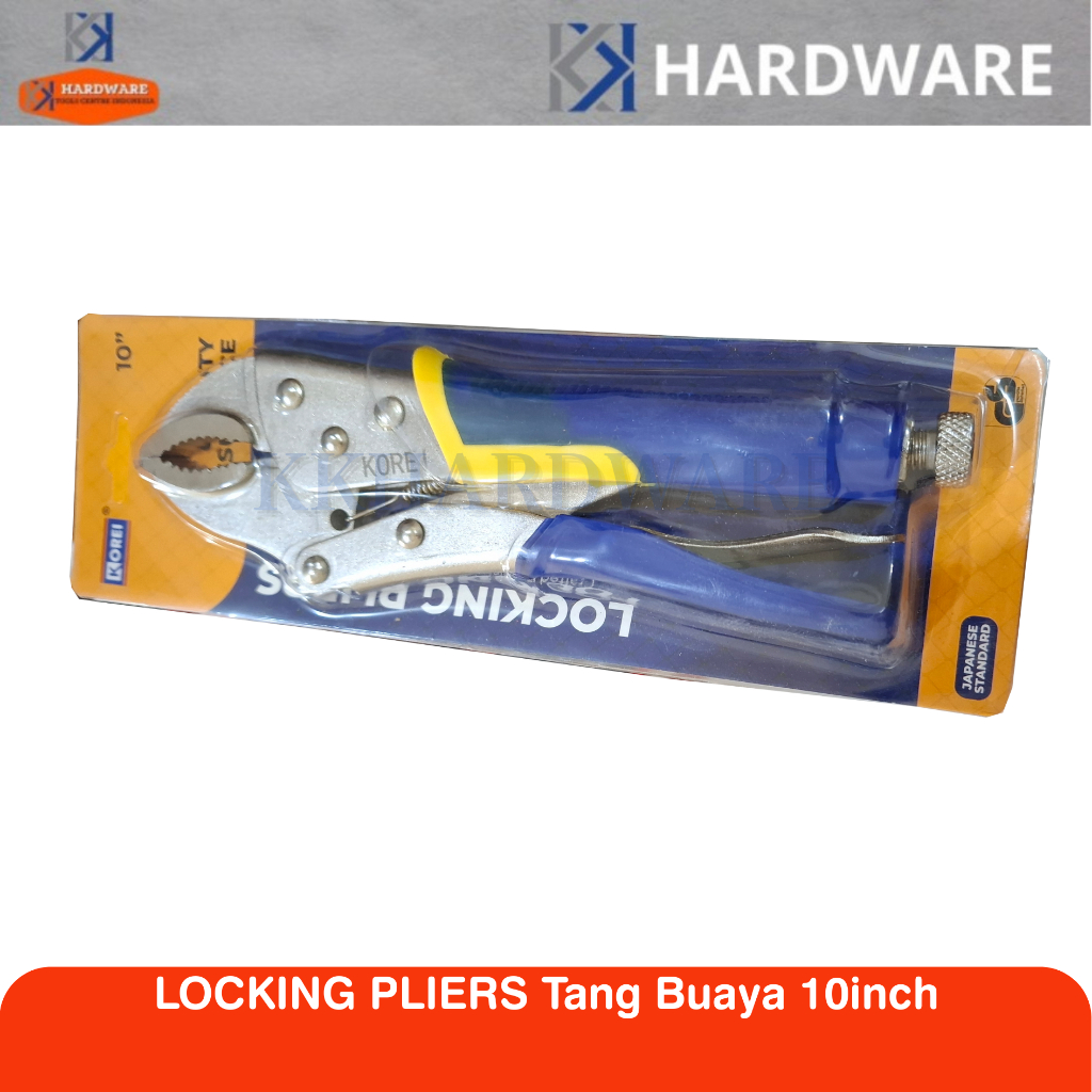 Jual Tang Buaya Gagang Karet 10" Locking Plier Tang Jepit KOREI ...