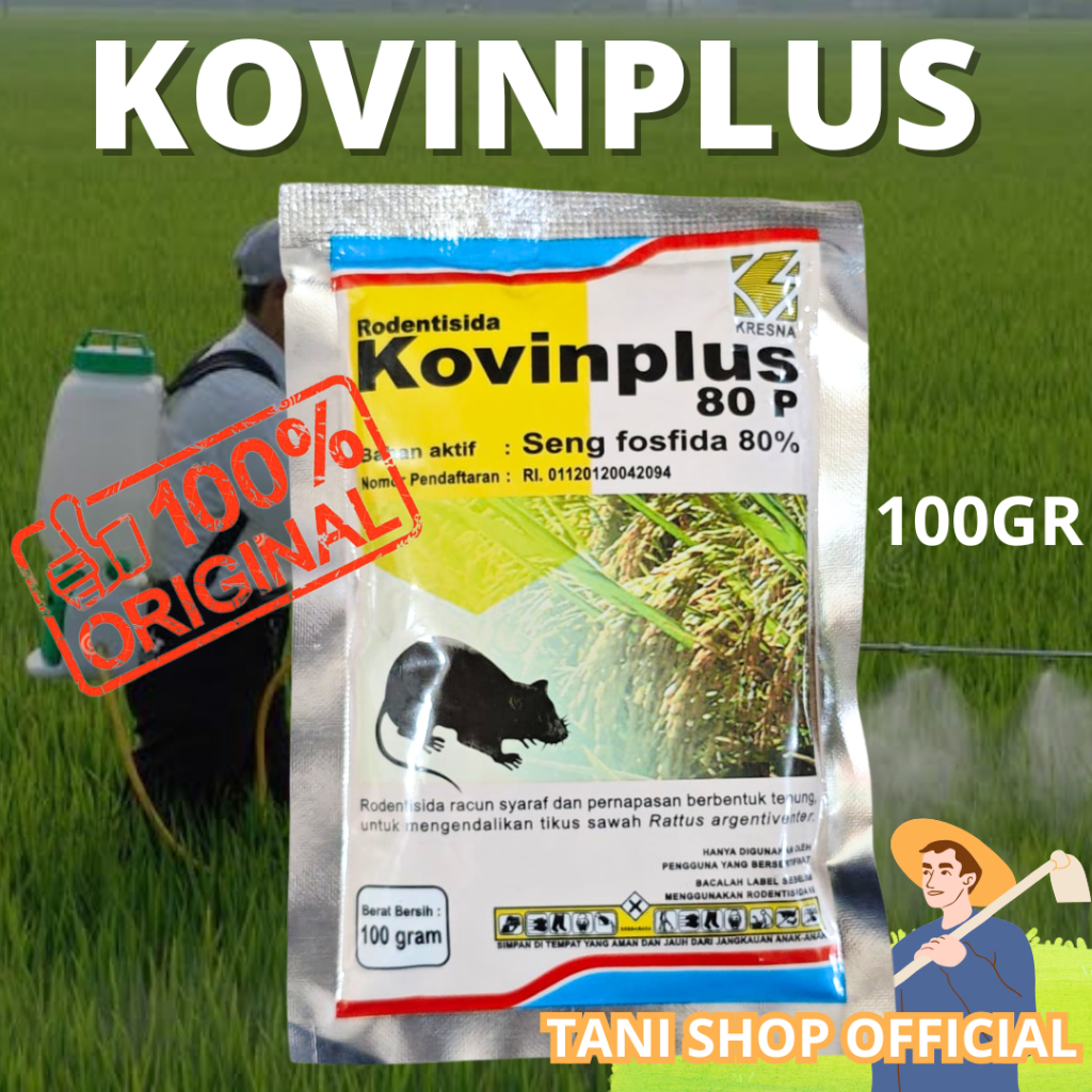 Jual INSEKTISIDA KOVINPLUS 100 G RODENTISIDA EFEKTIF PERLINDUNGAN ...