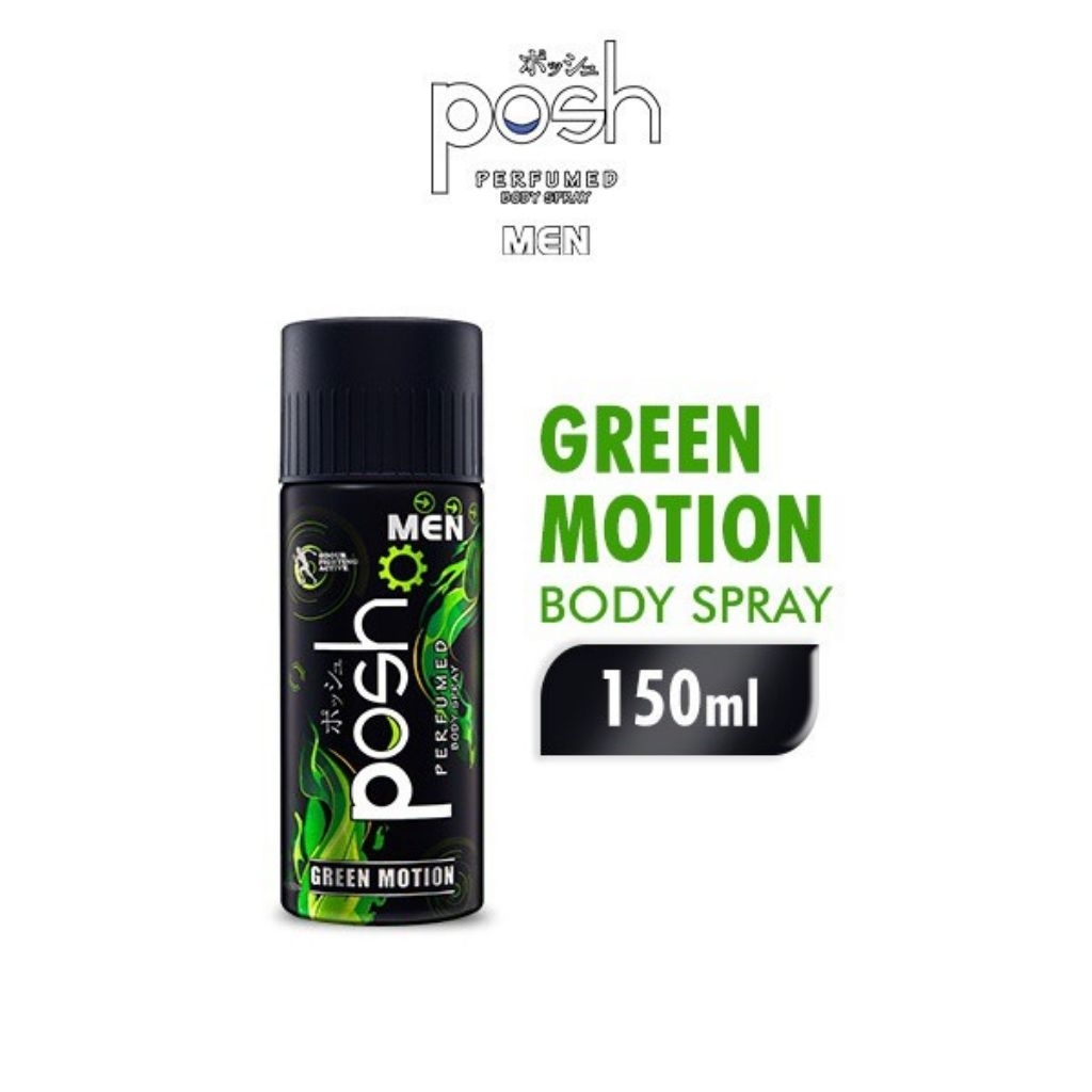 Jual Posh Spray Cologne Men Green Motion Botol 150ml | Shopee Indonesia