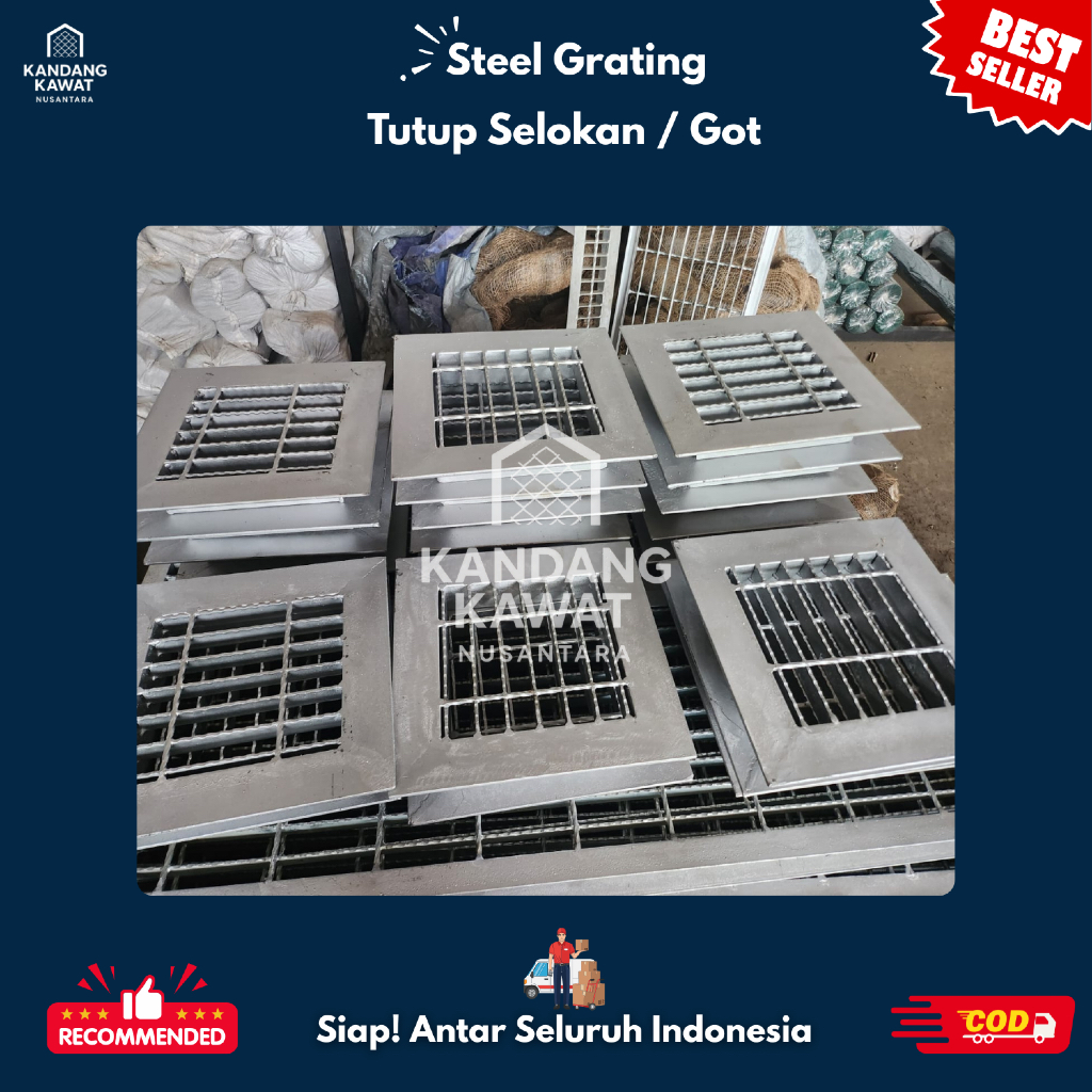 Jual Tutup Selokan Saluran Got - Steel Grating Galvanis - Variasi ...