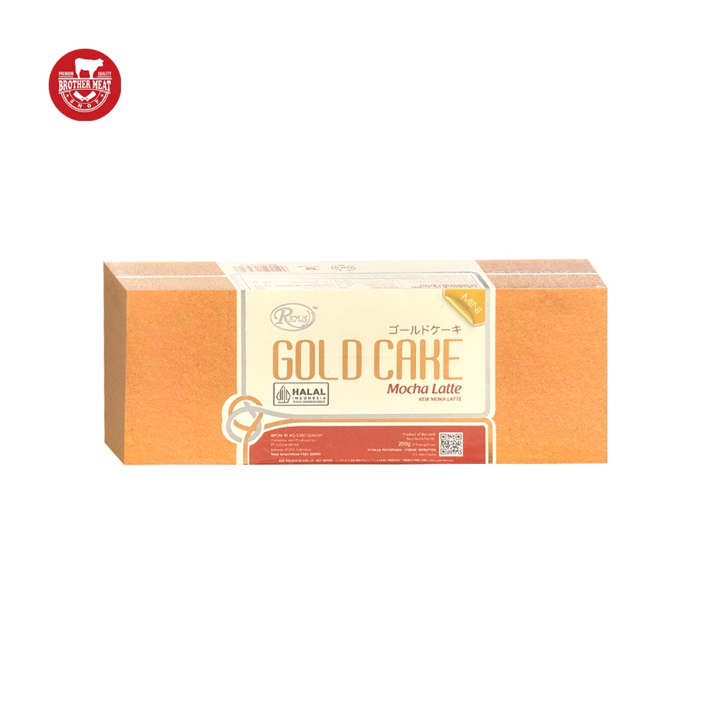 Jual RIOUS Gold Cake Mini Mocha Latte Mini 200gr - Brothermeatshop ...