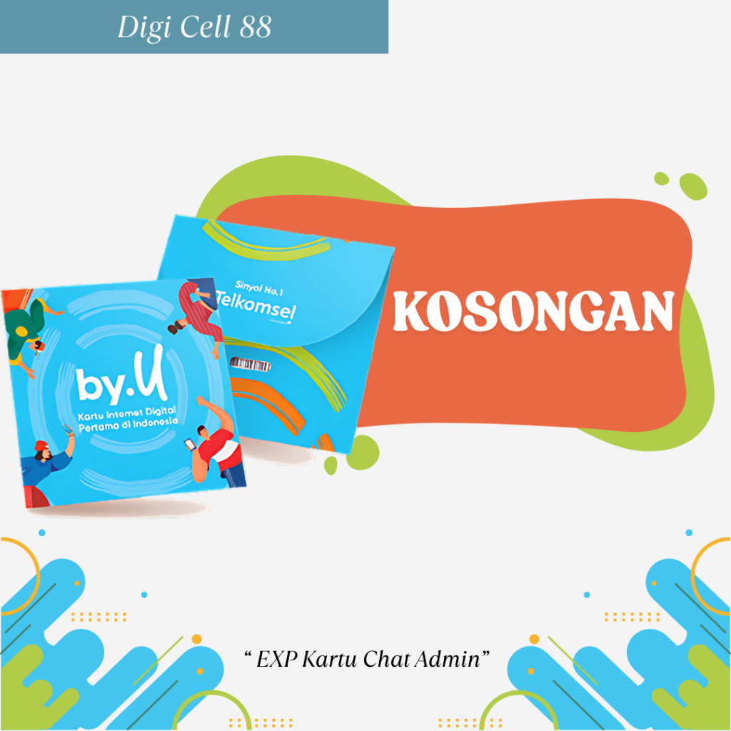 Jual Kartu Perdana Telkomsel Byu Tanpa Kuota | Kartu Byu Wajib Inject ...