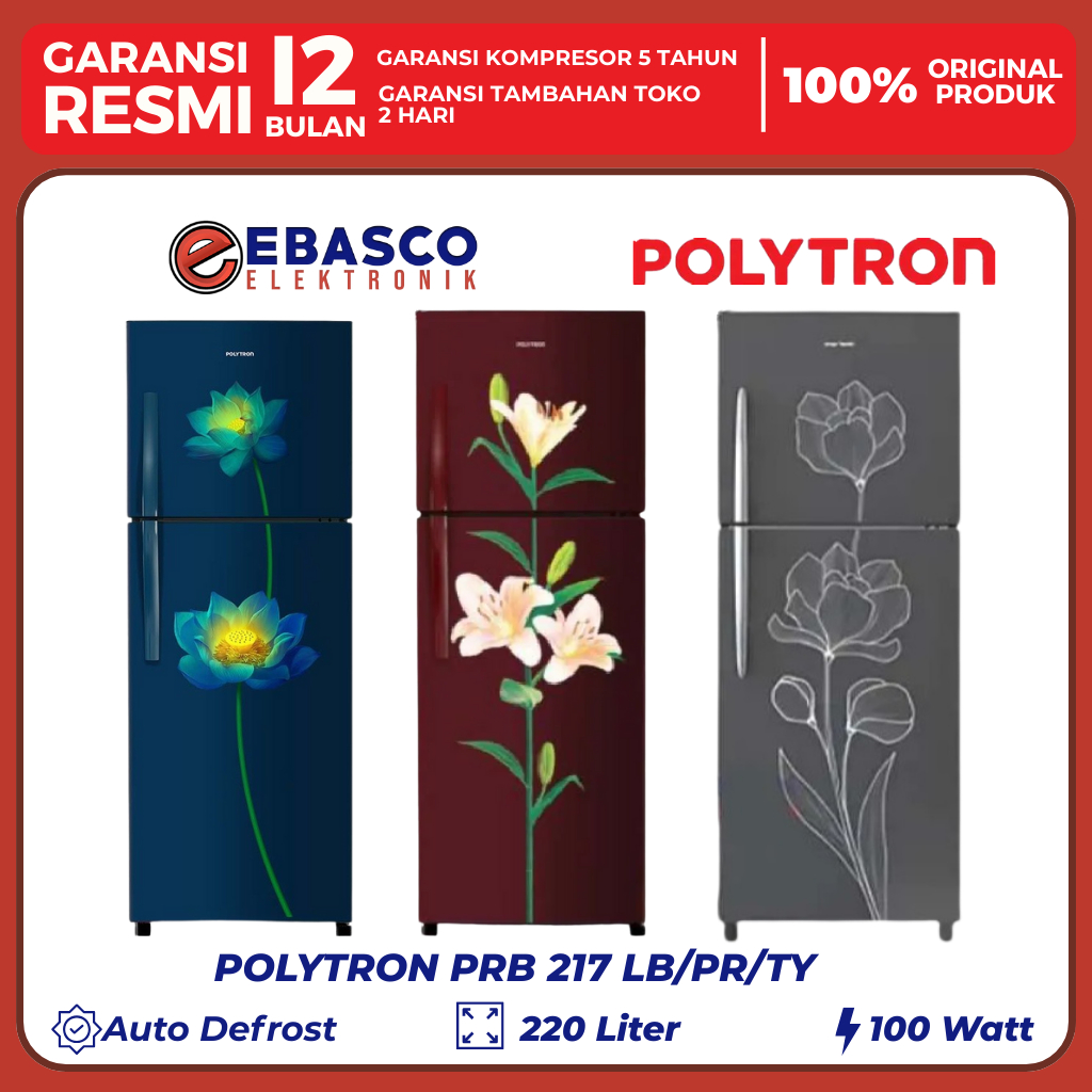 Jual POLYTRON Kulkas PRB 217 LB/PR 2 Pintu 210 Liter Low Watt ...
