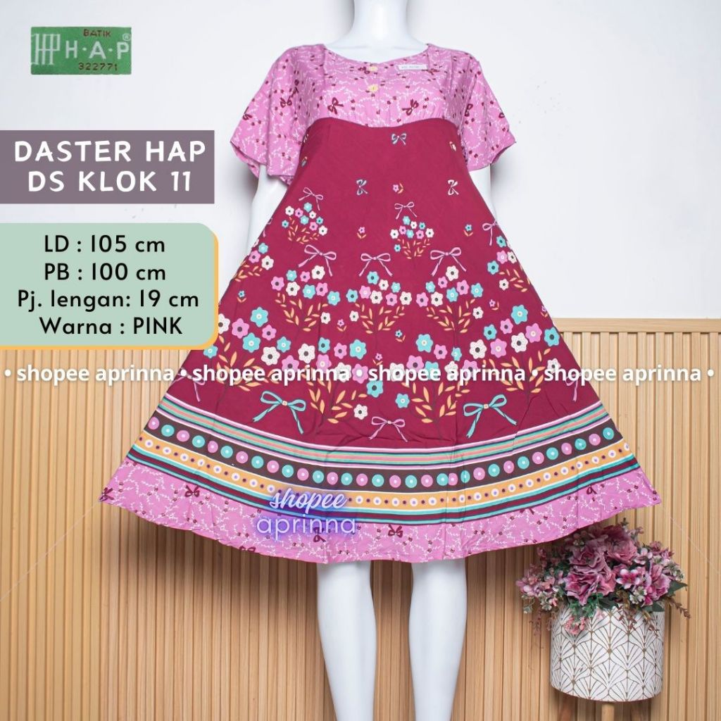 Jual Batik H.A.P Daster Payung KLOK 11 Kancing Depan Busui Friendly ...