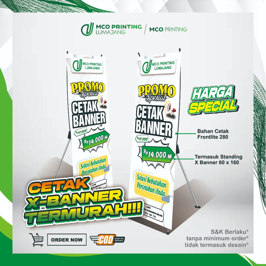 Jual CETAK X BANNER + STANDING / BANNER PROMOSI / BANNER ACARA / BANNER ...