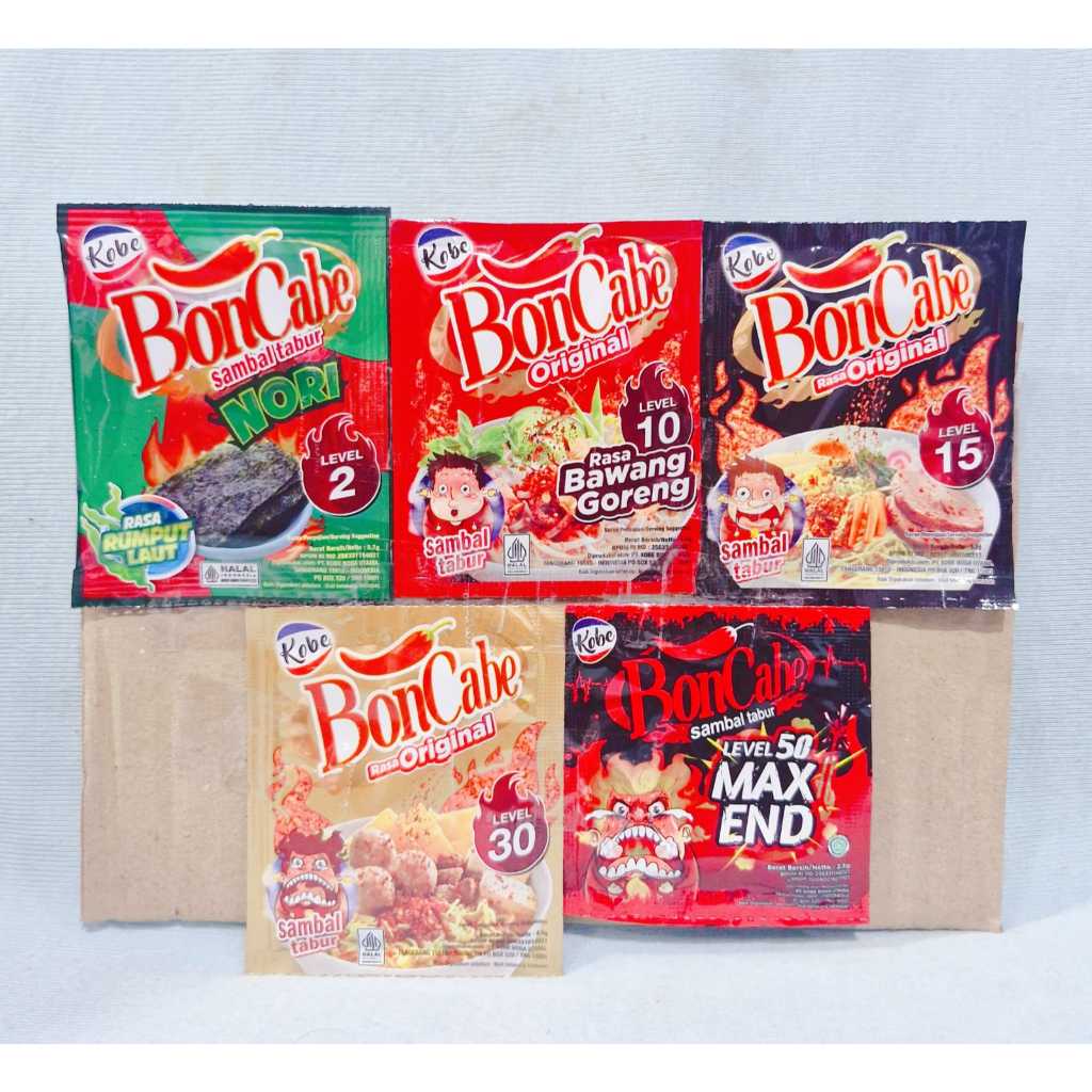 Jual Kobe Bon Cabe Cabai Level 2 Nori / Level 10 Bawang Goreng / Level ...