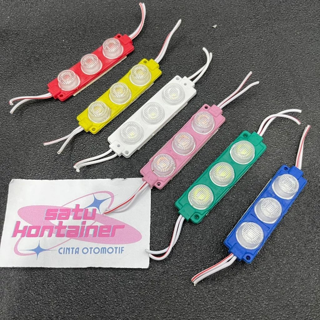 Jual LAMPU KOLONG LAMPU MODUL LED 3MATA MOBIL MOTOR 12V (harga satuan ...