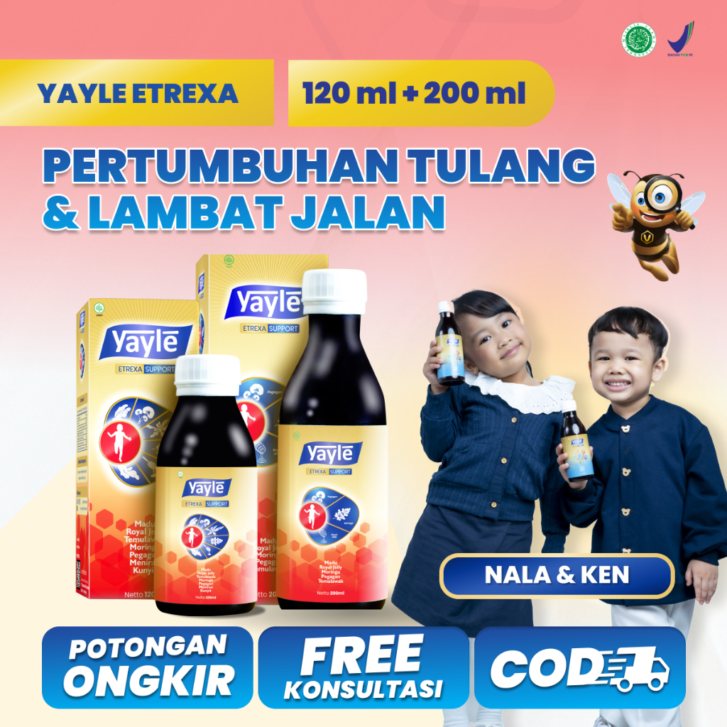 Jual Yayle Etrexa Support Madu Anak Untuk Pertumbuhan Perkembangan Anak ...