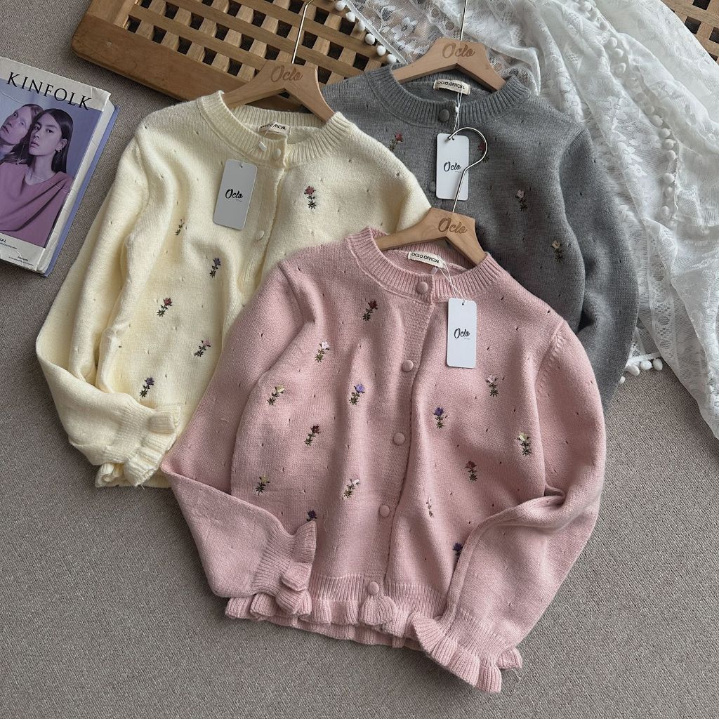 Jual Oclo Lizza Cardi Knit Premium Wanita Casual Daily Cardigan ...