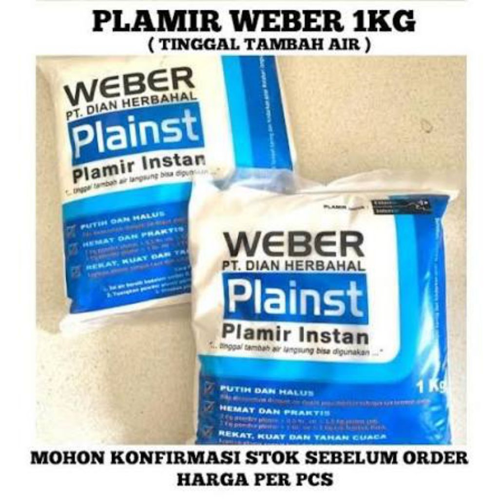 Jual Demul Tembok / Plamir Instan Webber 1 Kg | Shopee Indonesia