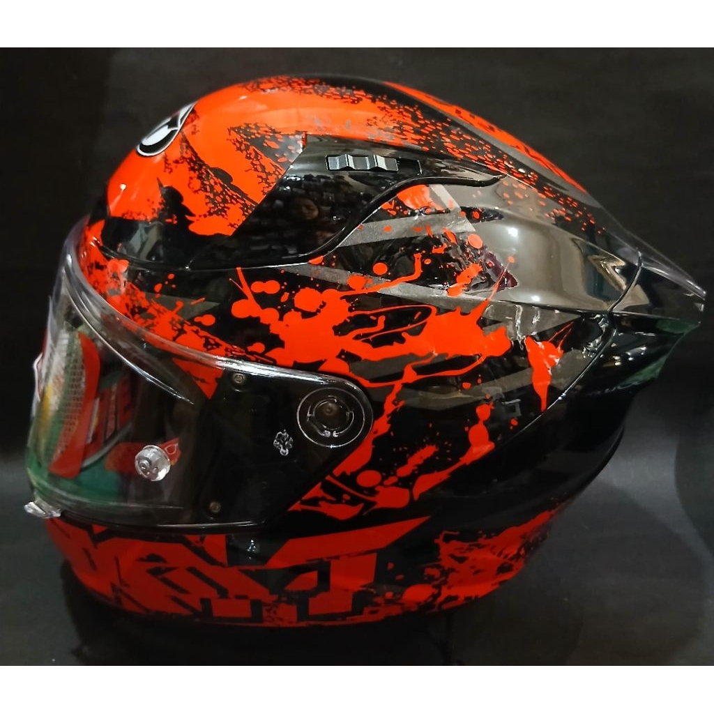 Jual HELM KYT STRIKER NEUTRON RED | FULL FACE SNI | DESAIN SPORTY ...