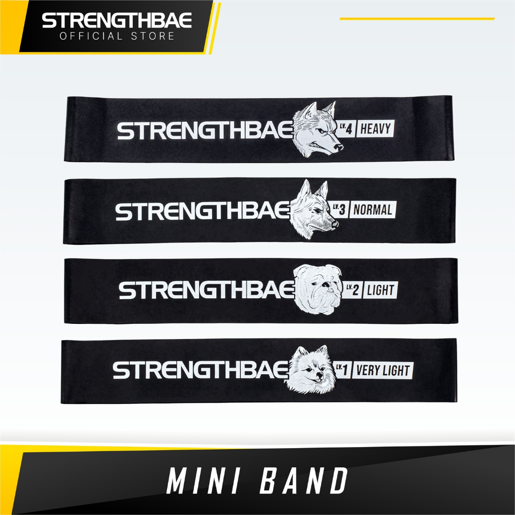 Jual Mini Band & Hip Loop STRENGTHBAE Short Resistance Bands Glute ...