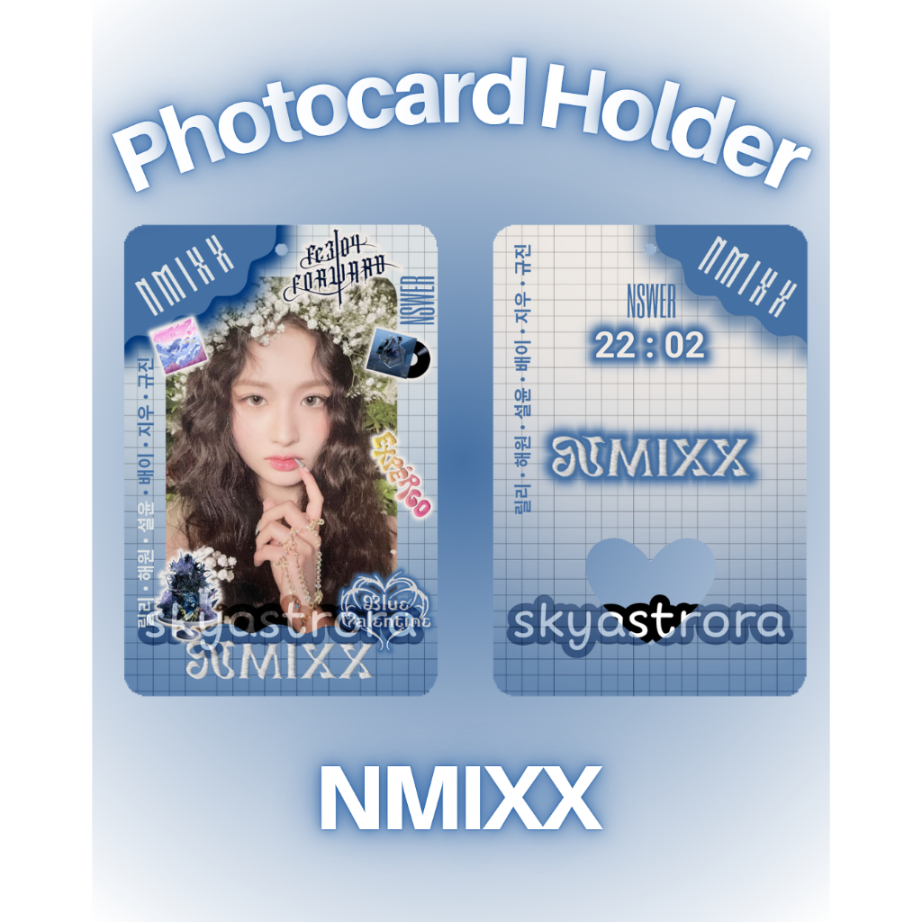 Jual ACRYLIC PHOTOCARD HOLDER KEYCHAIN NMIXX | Shopee Indonesia