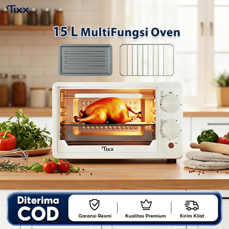 Jual TIXX Oven Listrik Low Watt 15L 600W Oven Portable Multifungsi ...
