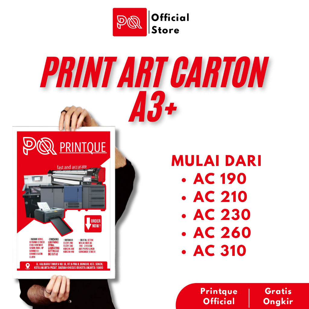 Jual Print Art Carton A3+ / ART CARTON PREMIUM,cetak/print art carton ...