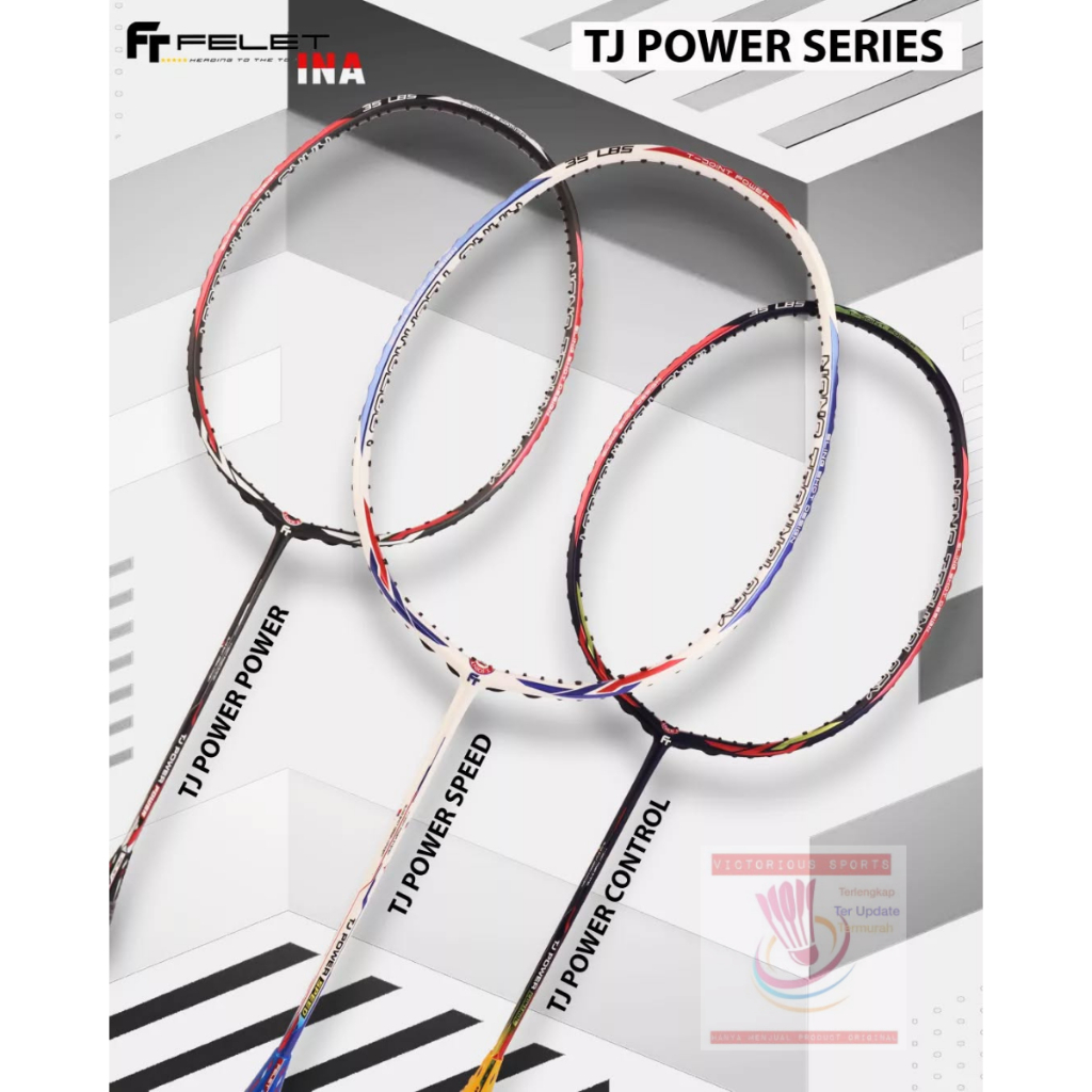 Jual RAKET BADMINTON FELET TJ POWER CONTROL SPEED POWER ORIGINAL ...