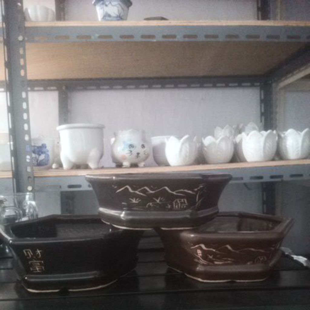 Jual pot keramik kw2 segi enam | Shopee Indonesia
