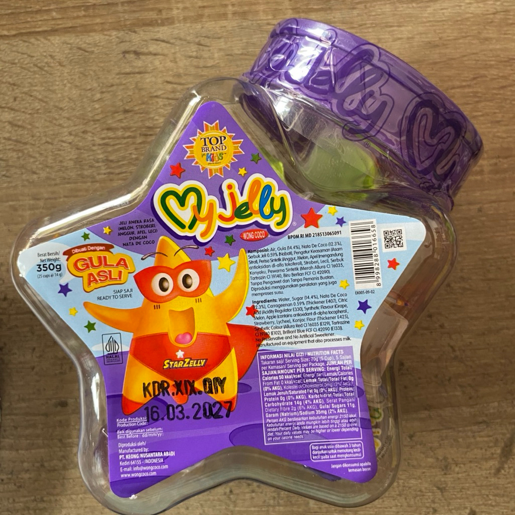 Jual MY JELLY WONG COCO 25cups 350g ANEKA RASA | Shopee Indonesia