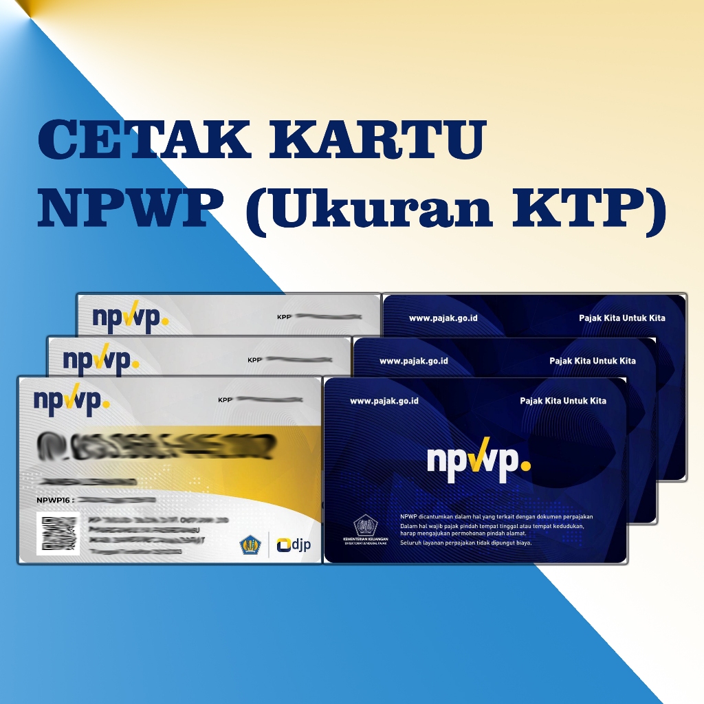 Jual CETAK KARTU NPWP + Edit Template (Tidak Punya File PDF) | Shopee ...