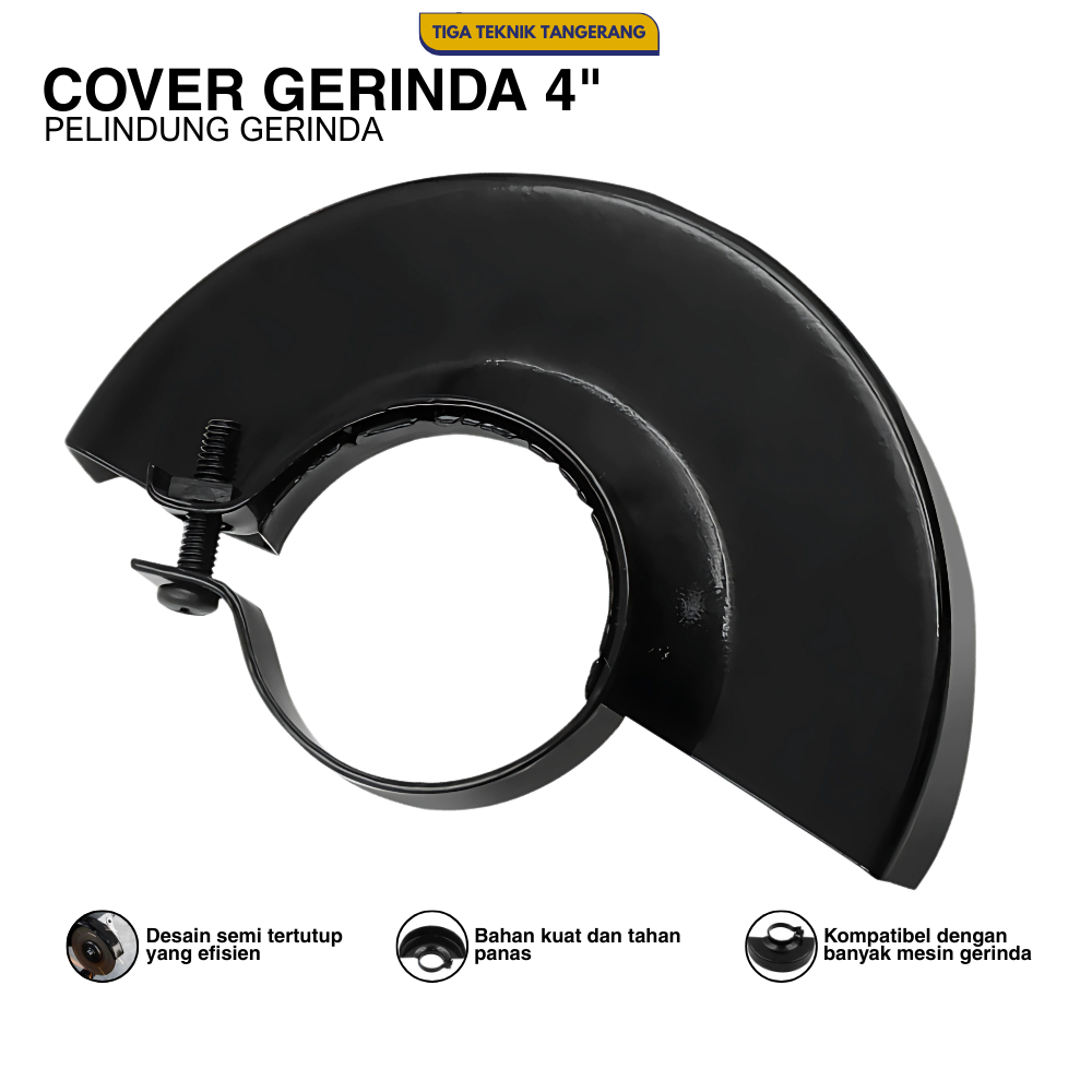 Jual COVER Pelindung Mesin Gerinda Tangan 4 Inch Hitam | Pengaman ...