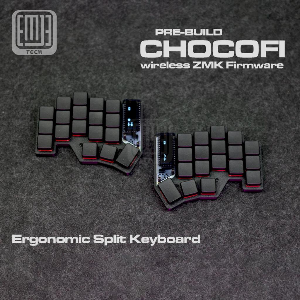 Jual Chocofi Wireless Low Profile Split Mechanical Keyboard Kailh Choc ...