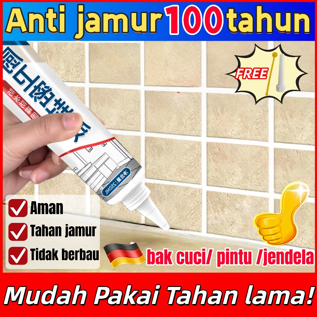 Jual Pengisi celah keramik lem silicone sealant putih cairan pengisi ...