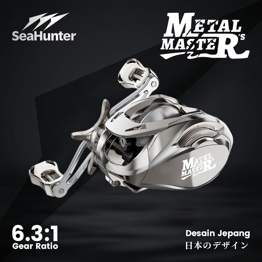 Jual [OFFICIAL] SeaHunter METAL MASTER Reel Pancing Baitcasting, SW ...