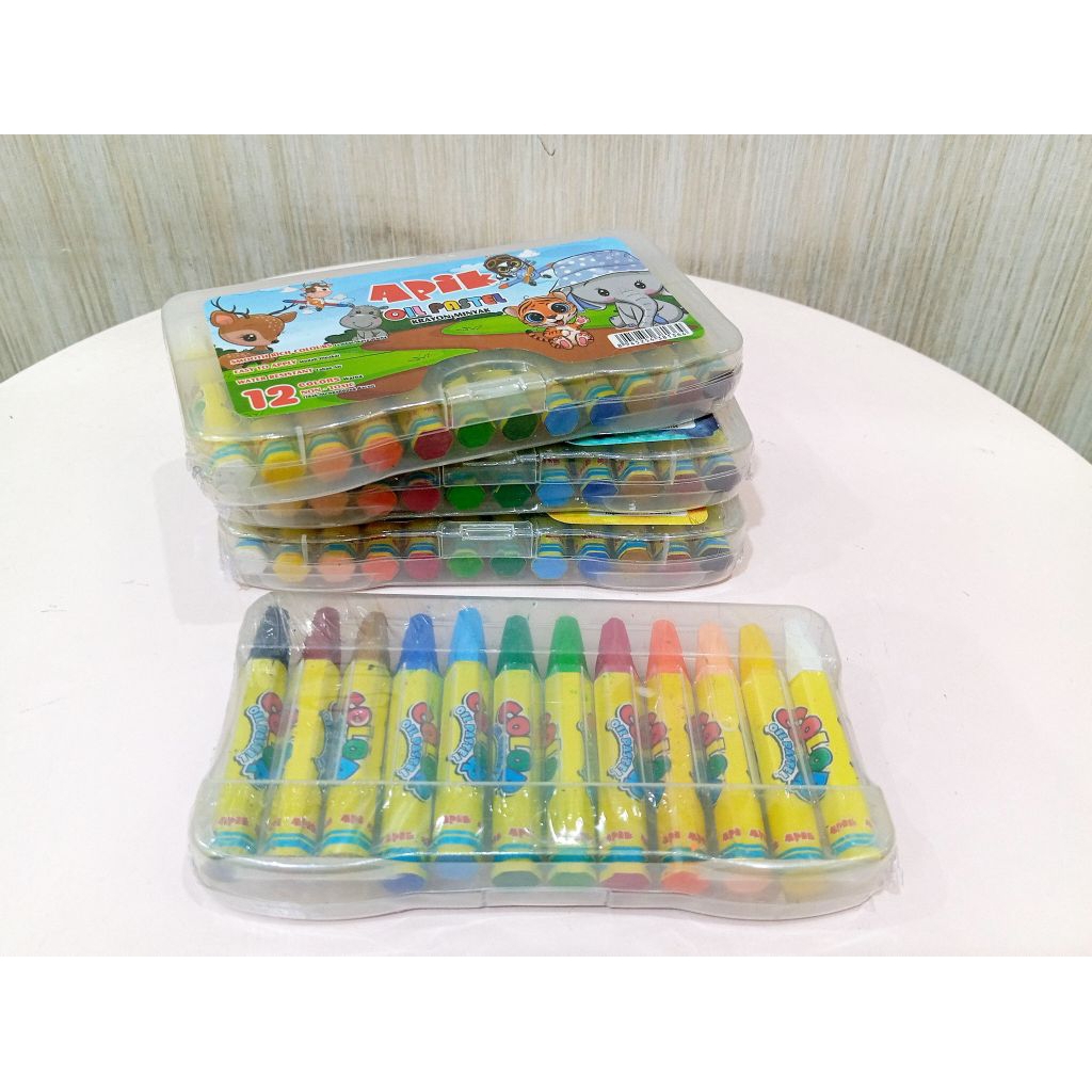Jual Crayon Besar 12 Warna / Oil Pastel / Krayon Set Murah Anak Anak ...