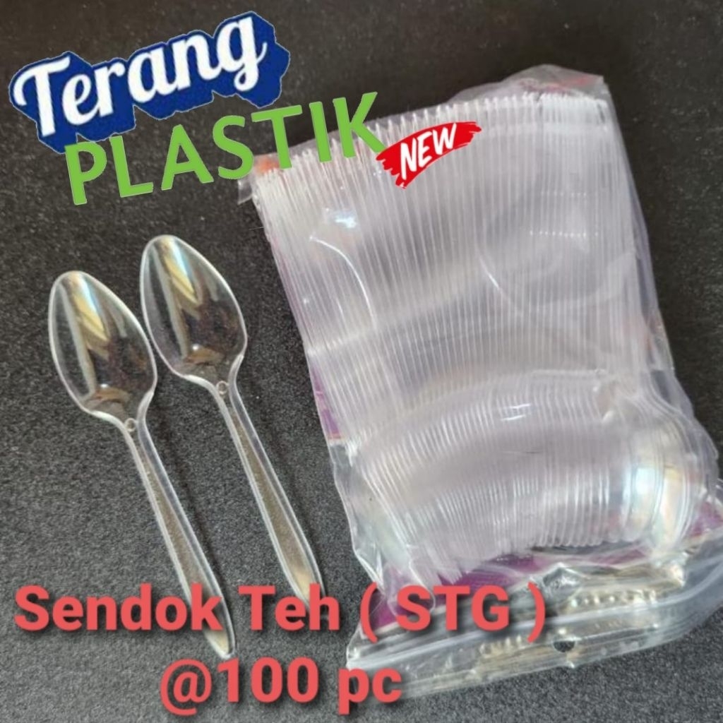 Jual Sendok Plastik Teh Puding Jelly - Sendok STG 11 cm isi 100 pc ...