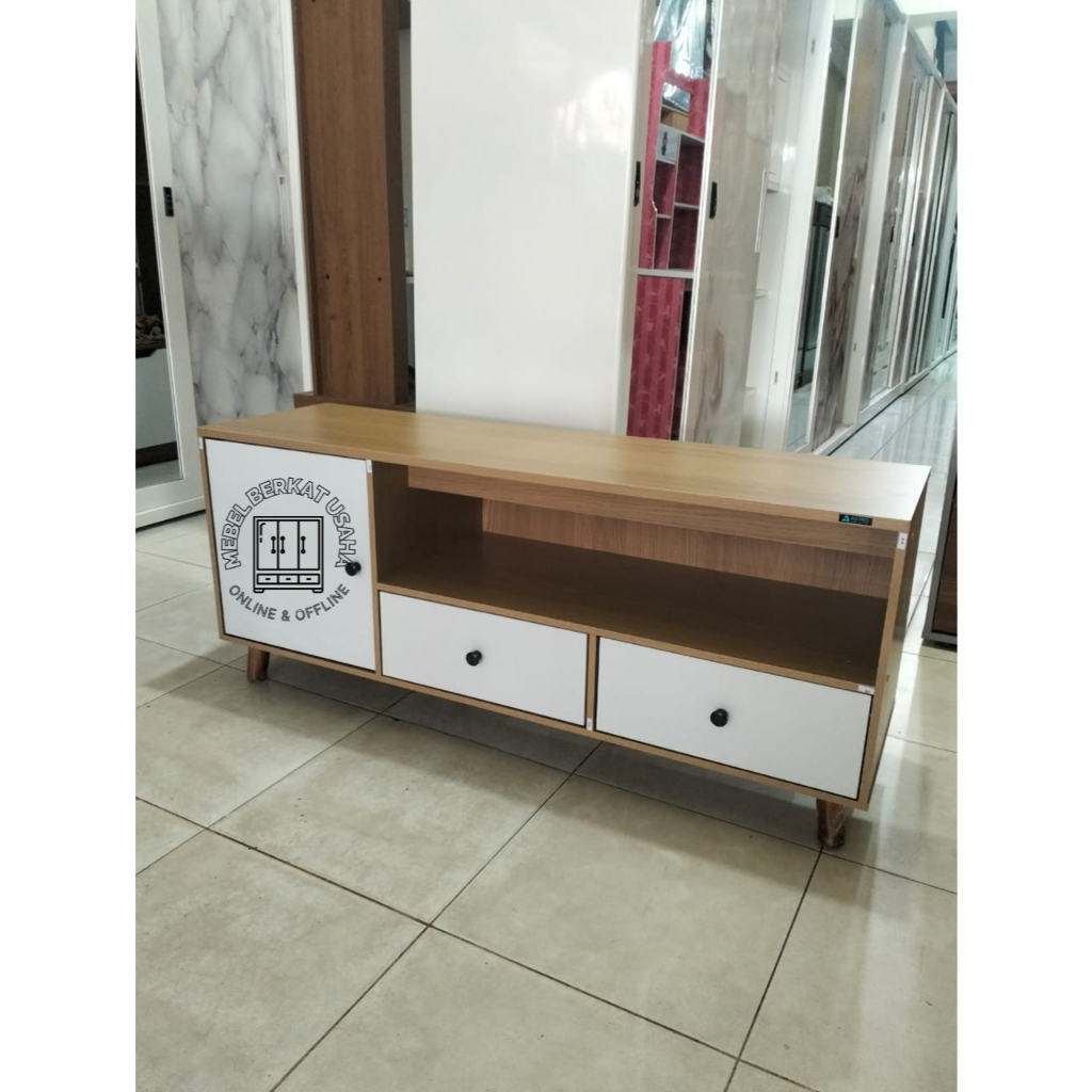 Jual Meja Rak TV Minimalis Capella TVR 201 Astro | Shopee Indonesia