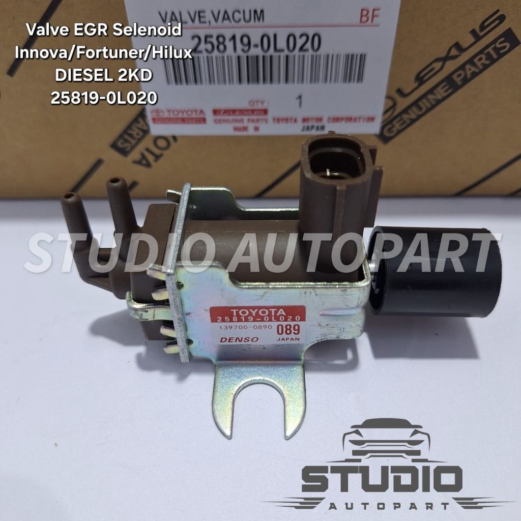 Jual VALVE SELENOID EGR TOYOTA INNOVA/FORTUNER/HILUX DIESEL 2KD..25819 ...