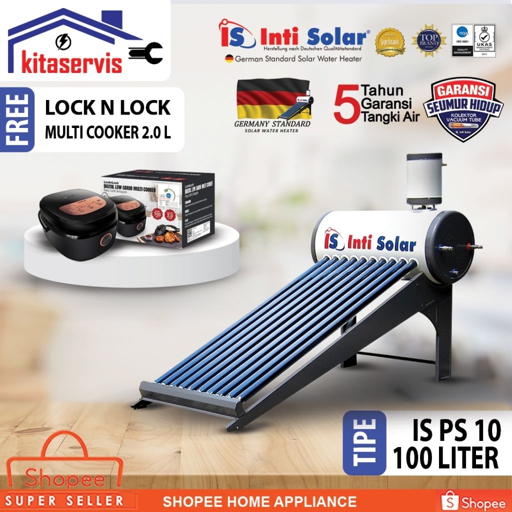 Jual DP (Down Payment) INTISOLAR INTI SOLAR Pemanas Air Matahari Water ...