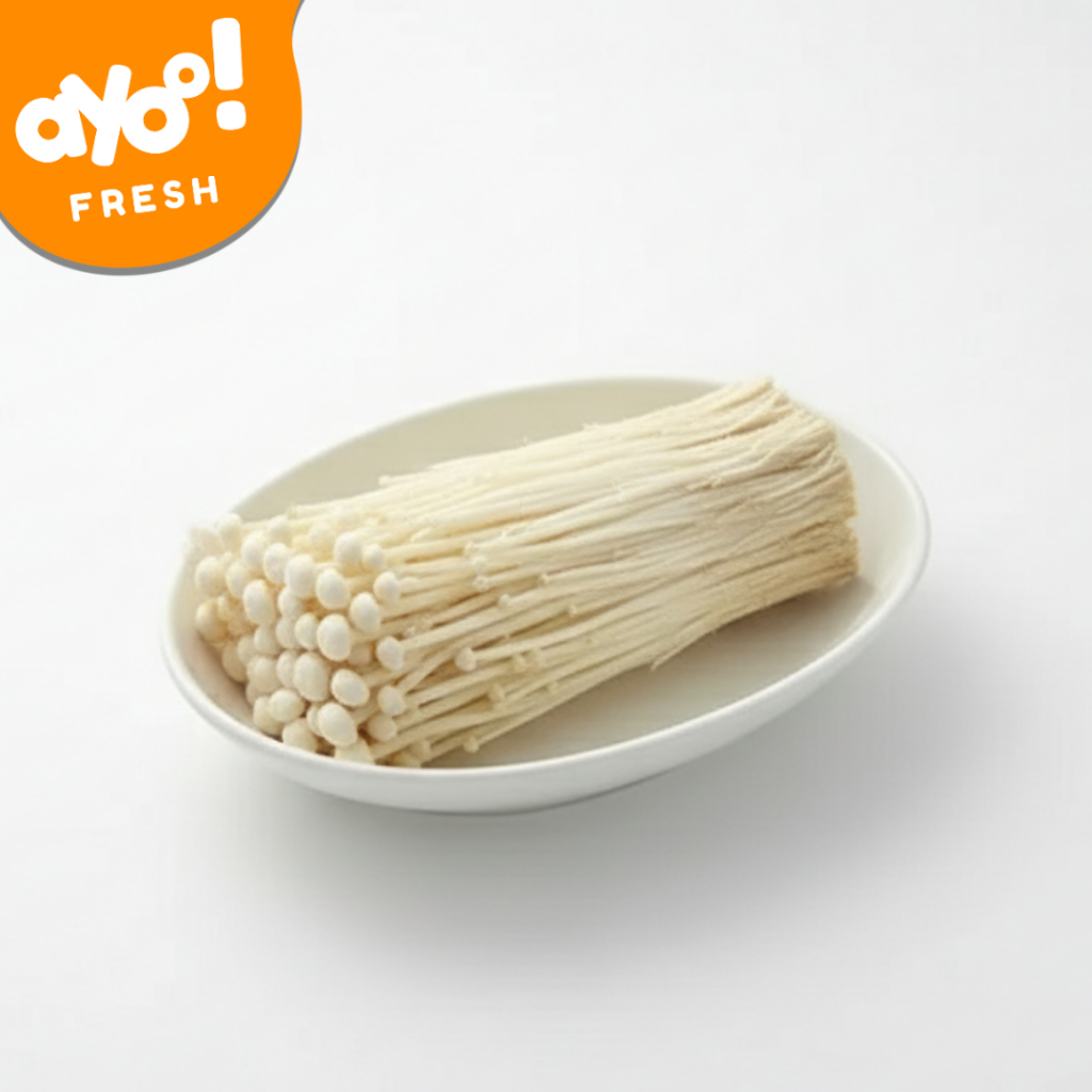 Jual Jamur Enoki Fresh Import / Enoki Mushroom 100 g Pack | Shopee ...