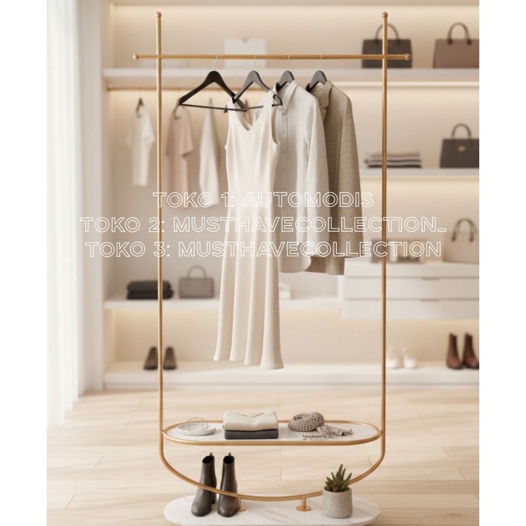 Jual GAWANG BAJU TIANG GANTUNGAN ETALASE PAJANGAN DISPLAY SHOWCASE ...