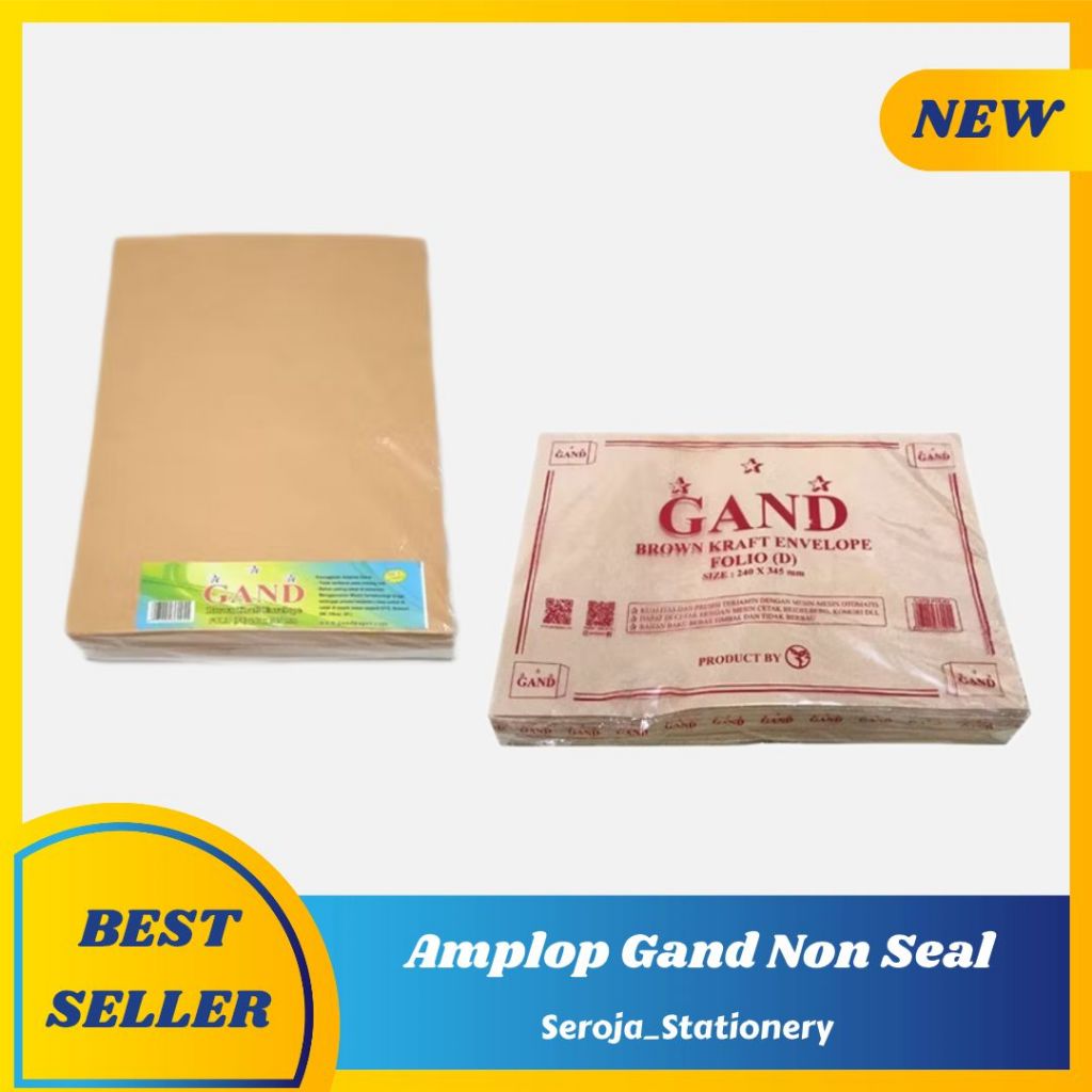 Jual Amplop Coklat Gand A4 | F4 / Folio 1 Pack ( 100 Lembar ) | Shopee ...