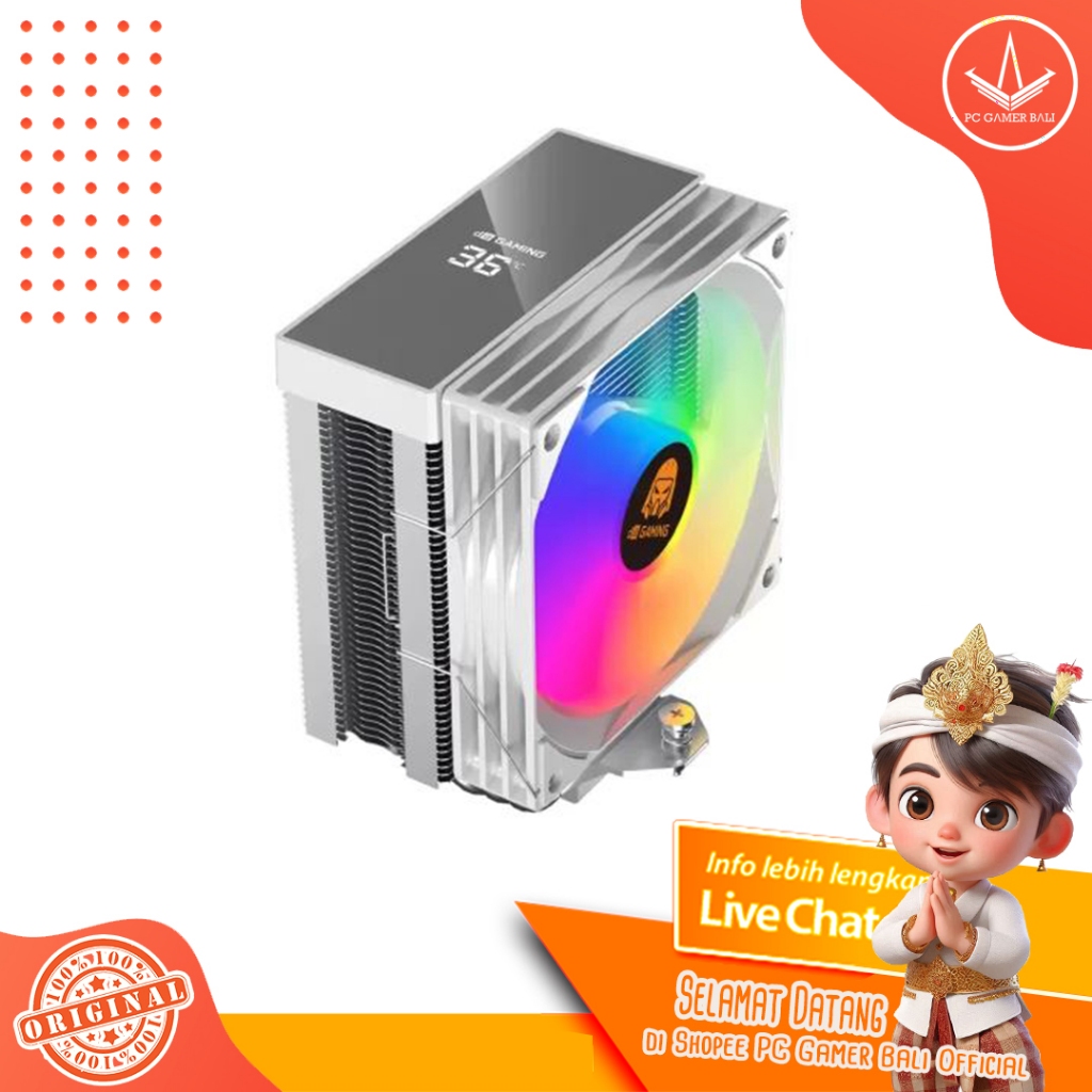 Jual CPU Cooler Digital Alliance KZB 400D Digital RGB White | Shopee ...