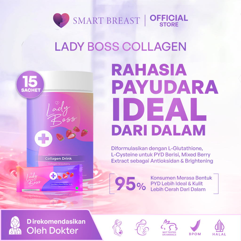 Jual [NOT FOR SALE] Lady Boss - Breast & Collagen Drink ( Suplemen ...