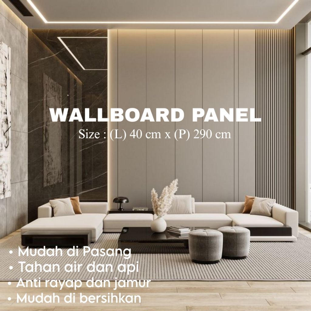 Jual ITU Wallboard PVC 40 x 290cm Wall Panel WPC Premium Dekorasi ...