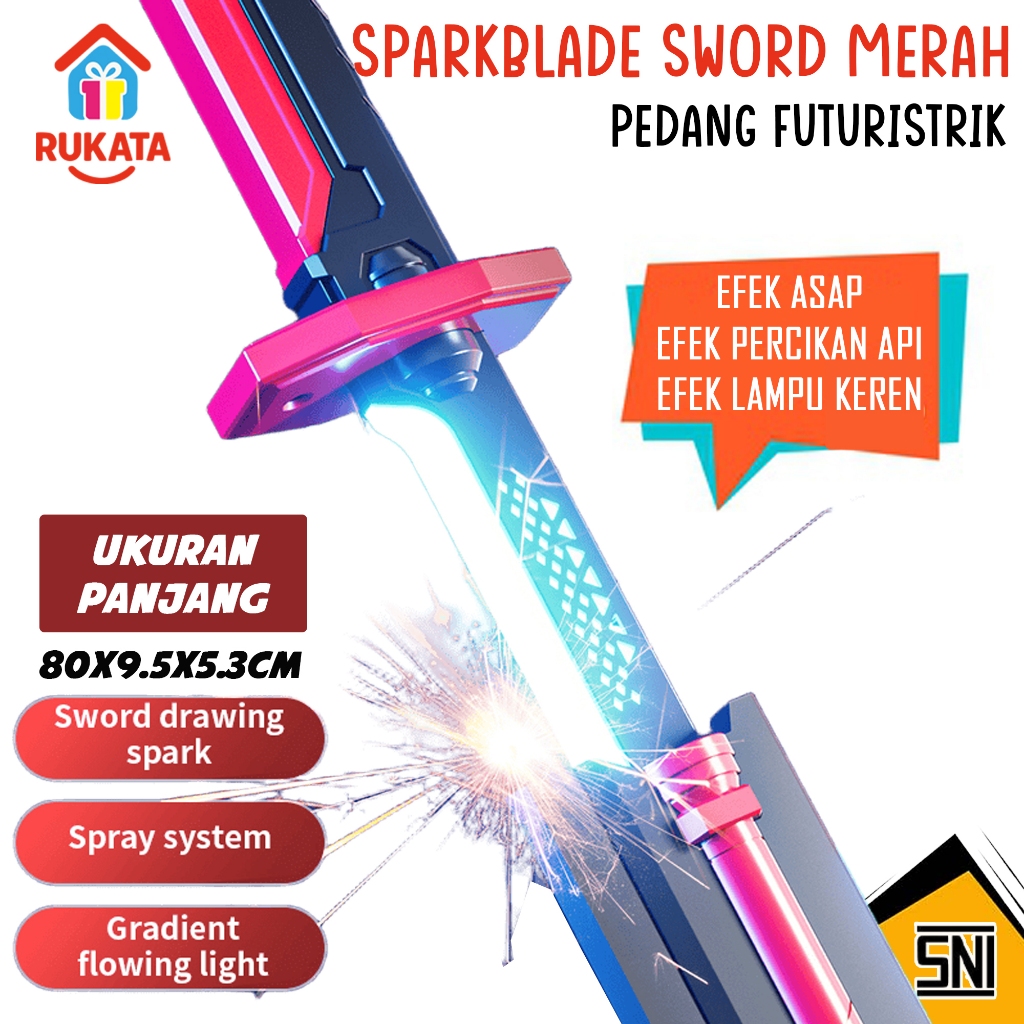 Jual [COD] Sparkblade Sword Pedang yang memiliki Efek Percikan Api dan ...