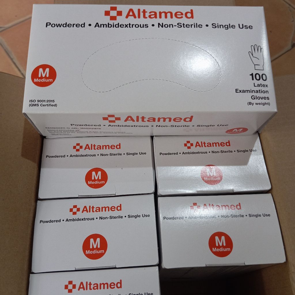 Jual Sarung Tangan Latex Altamed isi 100pcs | Shopee Indonesia
